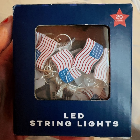 Holiday | 4pcs For 2 In My Store Americana Flag Led String Lights 20 ...